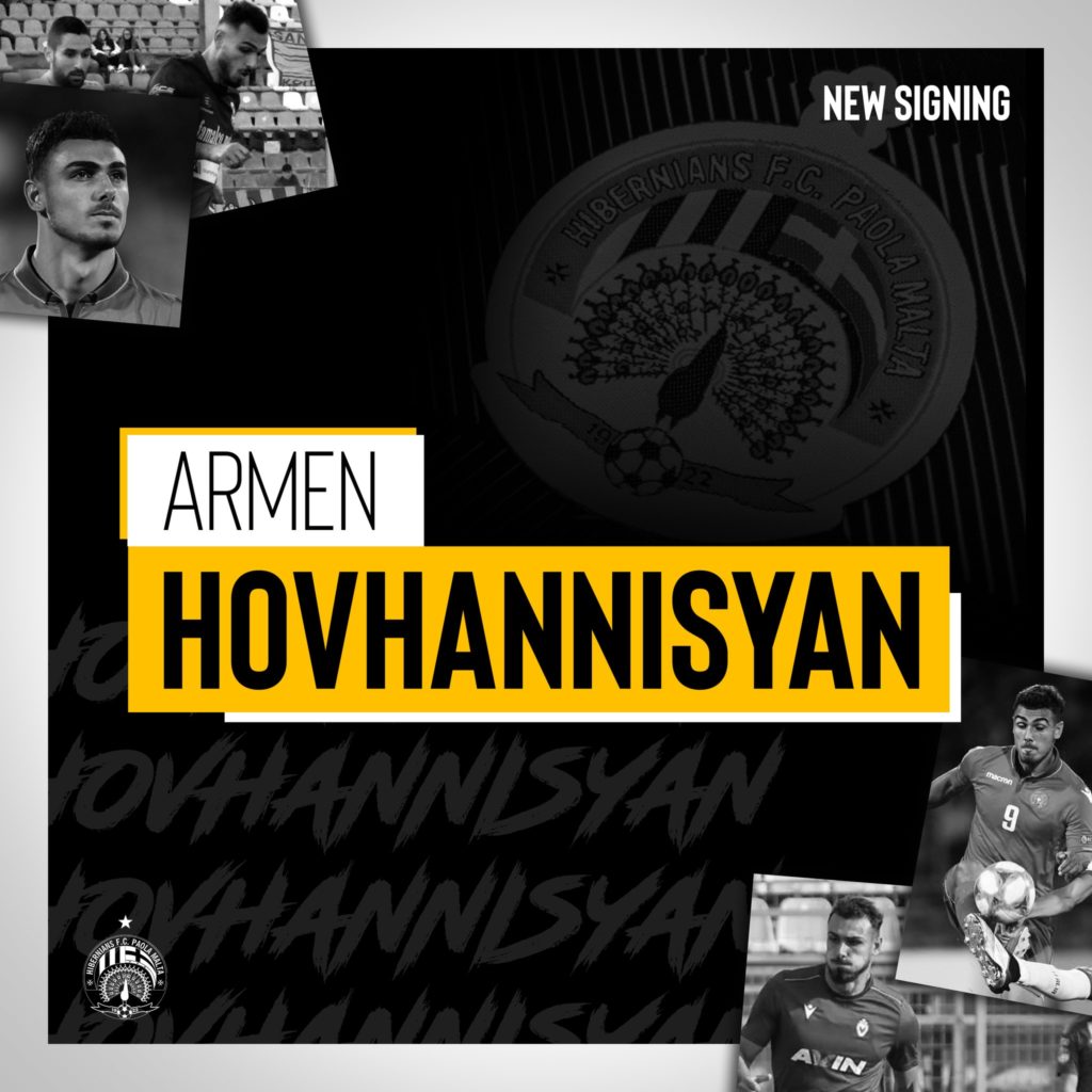 Hibernians bring former Pieta’ Hotspurs forward Armen Hovhannisyan - SportsDesk