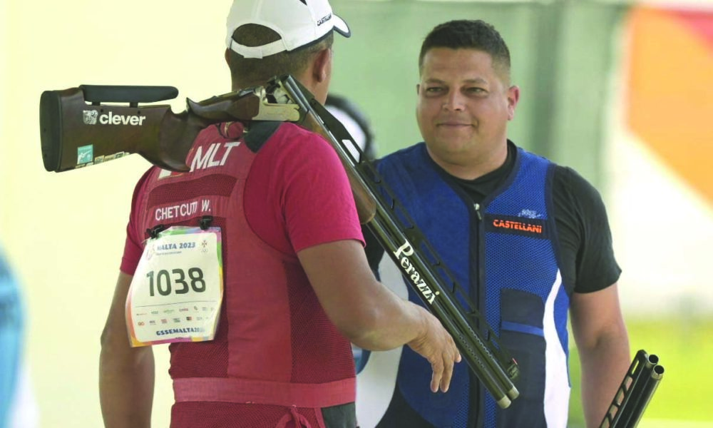 Watch: Matthew Grech strikes double trap gold as William Chetcuti takes ...