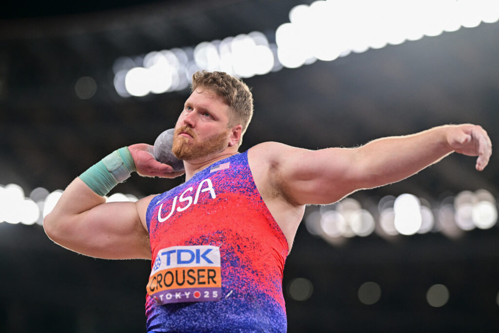 Shot put legend Crouser wins third successive world title