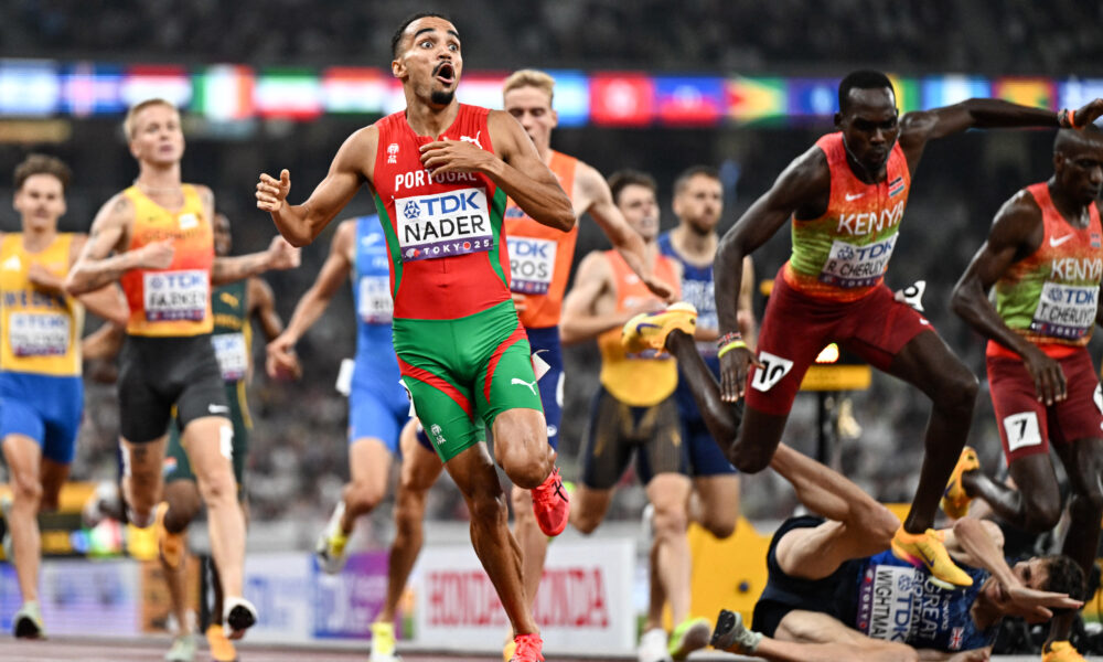 Portugal’s Isaac Nader wins world men’s 1,500m gold