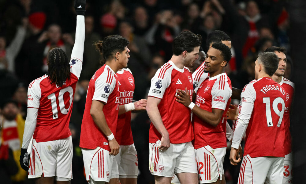 Eze treble fuels Arsenal’s derby rout of Spurs
