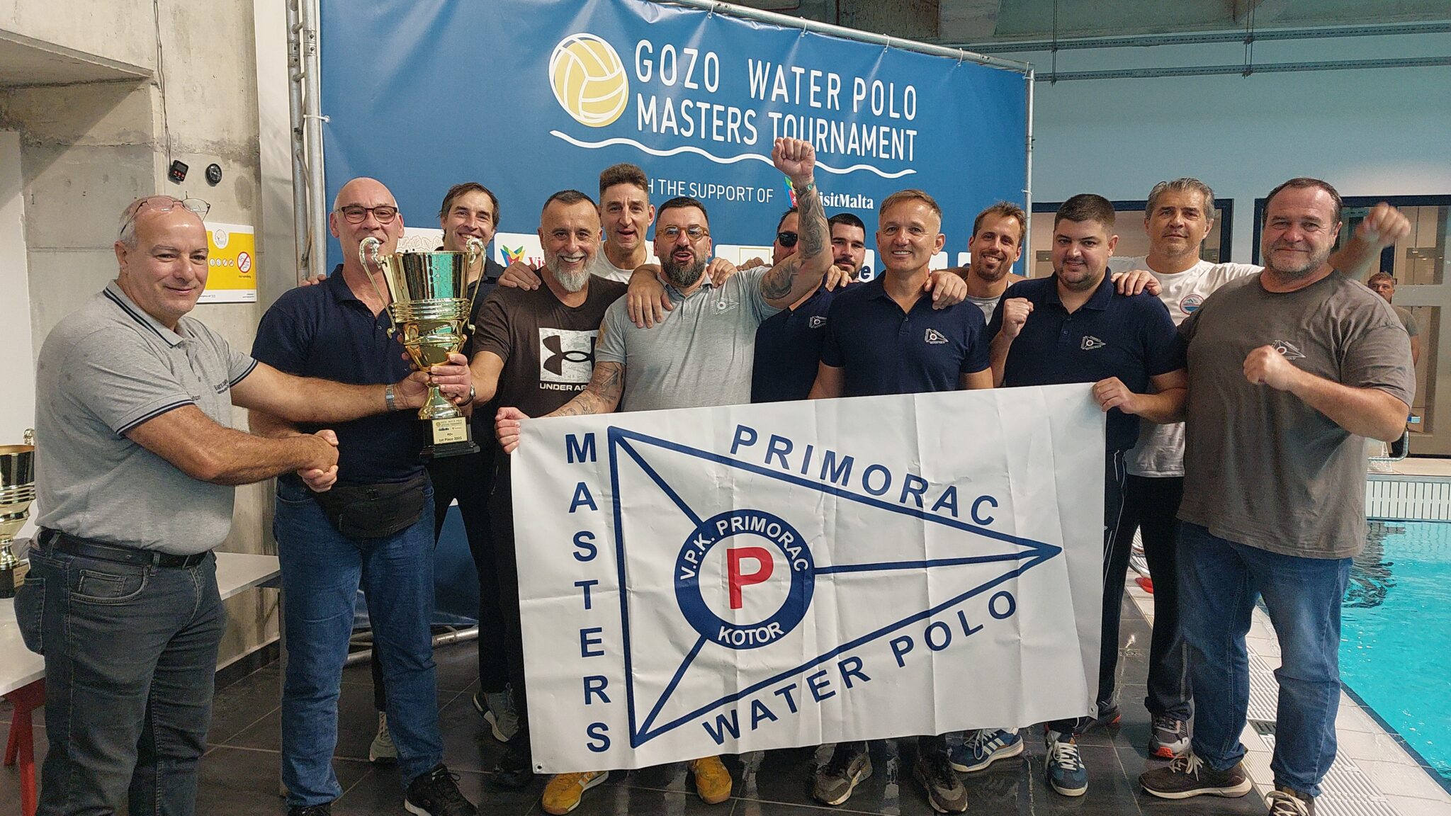 Watch: 14 teams compete at Gozo Waterpolo Masters Tournament at Victoria’s Indoor Pool