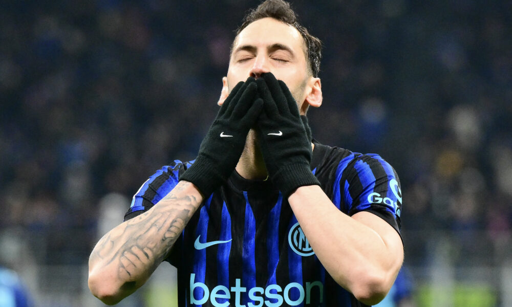 Inter midfielder Calhanoglu sidelined with calf injury